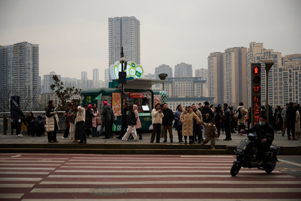 Liziba station - Chongqing train goes through a building!